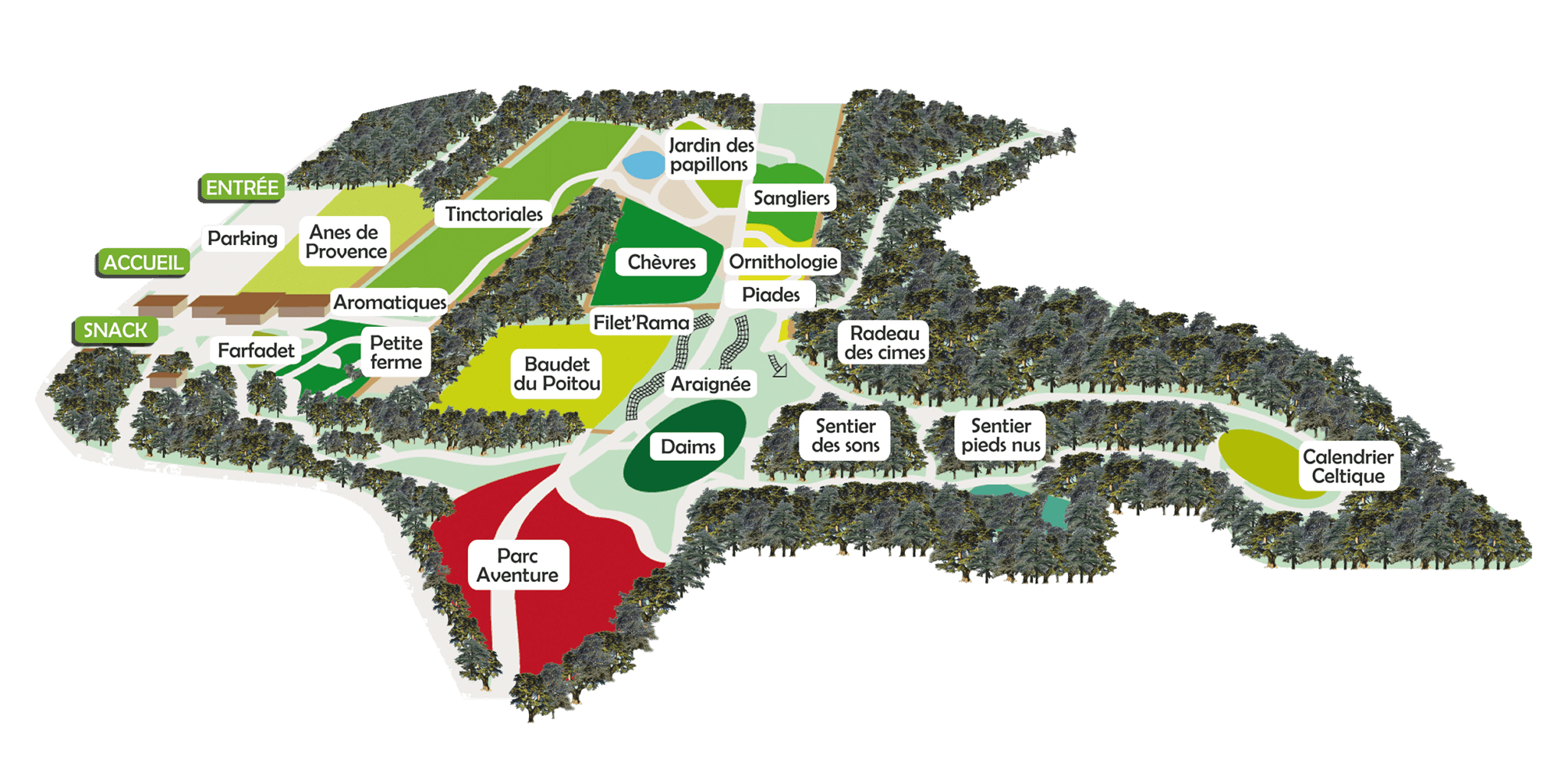 Plan du parc - Aoubre | Accrobranche, Parc animalier, Parc Nature Plan du parc - Aoubre | Accrobranche, Parc animalier, Parc Nature